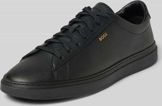 HUGO BOSS Sneaker aus Rindsnappa mit Label-Detail