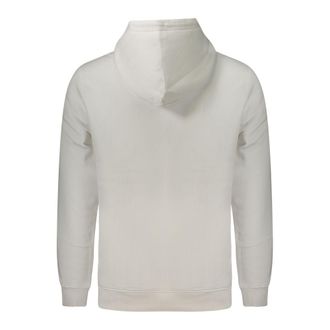 Tommy Hilfiger Logo-Embroidered Cotton Blend Hoodie - White