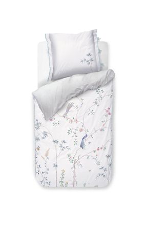 Pip Studio Bettbezug-Set Bamboo Blossom Wei&szlig; 155x220cm