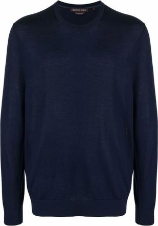 Michael Kors Homme, Pulls, Bleu, Taille: M Pull en laine m&eacute;rinos extrafine