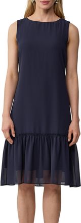 s.Oliver Ausgestelltes Chiffon-Kleid mit Volants