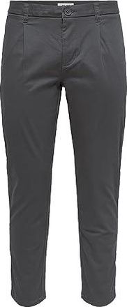 Only & Sons ONSCAM Chino PG 6775, Gris à Rayures, 32W x 34L Homme