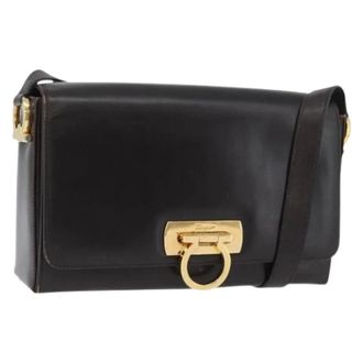 Ferragamo Sac &agrave; bandouli&egrave;re en cuir Pre-owned - Femme - Pre-owned - Brun - Taille: ONE Size