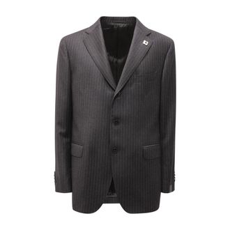 Lardini Wolle Dunkelgrau Italienischer Stil Kleid - - Jackets - Herren - Grau - 2XL