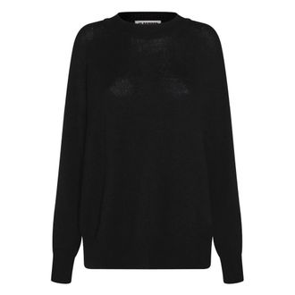 Jil Sander Femme, Sweatshirts et sweats &agrave; capuche, Noir, Taille: 38 FR Pull ras du cou
