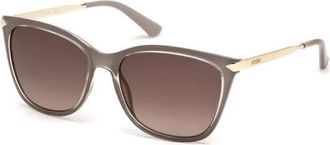 Guess Femme, Accessoires, Beige, Taille: 56 MM Square Lunettes de soleil