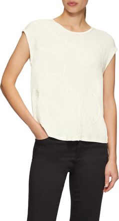 s.Oliver Shirt aus Viskosemix mit Pailletten