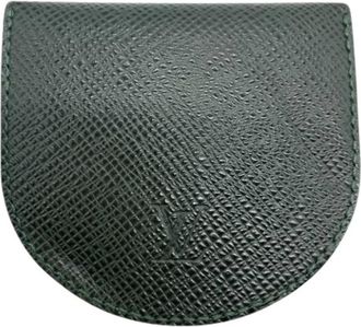 Louis Vuitton unisex, Pre-owned, Vert, Taille: ONE Size Portefeuille en cuir Pre-owned