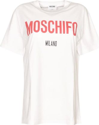 Moschino Femme, Tops, Blanc, Taille: 44 FR Moschino T-shirts et Polos