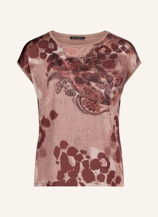 Betty Barclay Blusenshirt Im Materialmix Mit Schmucksteinen braun