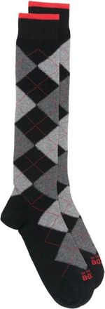 In The Box Homme, Sous-vêtements, Noir, Taille: L/Xl Argyle Socks