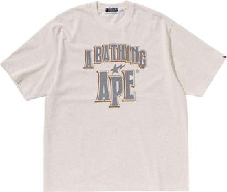 A Bathing Ape T-Shirt mit Logo-Print - Nude