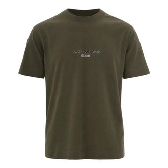 Emporio Armani T-Shirt - Homme - Tops - Vert - Taille: S