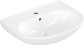 Villeroy & Boch O. Novo Waschbecken mit Hahnloch 60x46x13 cm Wei&szlig; Alpin CeramicPlus