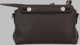 Fendi Calfskin Leather Shoulder Bag - Brown