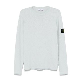 Stone Island Hellblauer Rundhals-Pullover - - Knitwear - Herren - Blau - XL