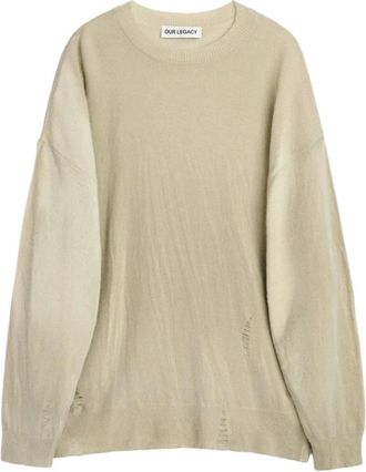 Our Legacy Homme, Pulls, Beige, Taille: M Slant Knit