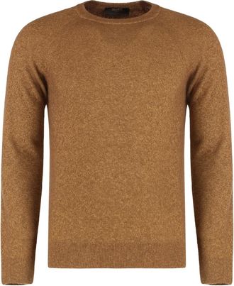 Moorer Homme, Pulls, Brun, Taille: S Pull Ras du Cou