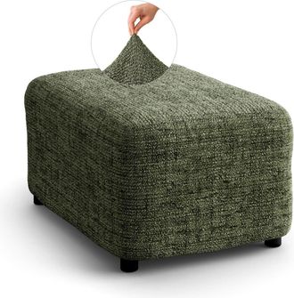 Paulato by GA.I.CO. PAULATO - Hockerbezug aus Mikrofaser, Kollektion Vittoria, bi-elastisches, maschinenwaschbares Gewebe, WavyTech-Technologie, Made in Italy - Vittoria 