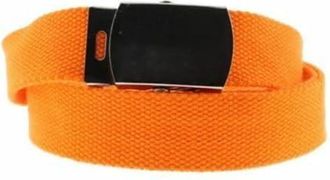 Generic Ceinture fantaisie unisexe en toile orange fluo r&eacute;glable taille unique, orange fluo, taille unique