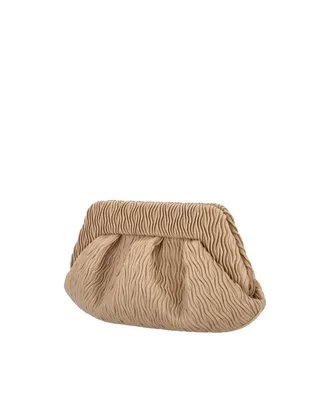 Themoir&egrave; Womens Baguette Bag Bios Sand Cotton Clutch