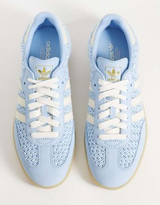 adidas Originals Samba OG - Baskets - Bleu clair et cr&egrave;me