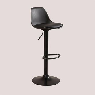 Sklum Nordic Verstellbarer Hochhocker Schwarz - Sklum