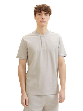 Tom Tailor Tom Tailor Denim Herren Relaxed Fit Poloshirt im Washed-Look, 11754 - Light Dove Grey, L