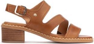 Pikolinos Sandales &agrave; Talon en Cuir BLANES pour Femme Color Brandy