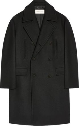 Dries Van Noten Homme, Manteaux, Noir, Taille: M Racos Coat