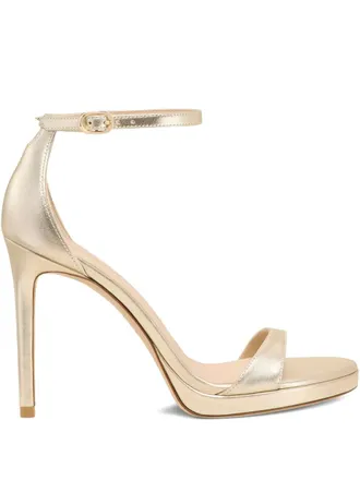 Stuart Weitzman sandales à bride cheville - Or