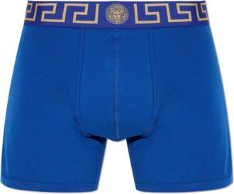 Versace Homme, Sous-v&ecirc;tements, Bleu, Taille: 3XL Cotton Boxer Briefs