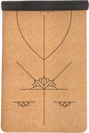 Myga XL Kork Yogamatte | 200 cm x 70 cm | Rutschfest, Wäremeregulierend & Leicht zu Tragen - 6 mm Dicke | Ideal für Yoga, Pilates, Meditation & Fitnessübun