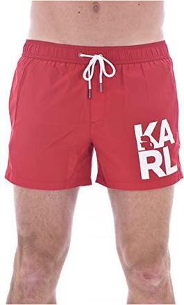 Karl Lagerfeld Short de Bain Homme Rouge
