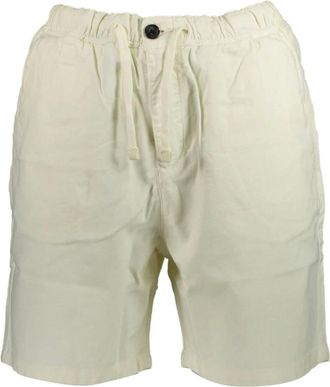 North Sails Homme, Shorts, Blanc, Taille: W33 Shorts Bermuda Blancs Slim Fit Coton