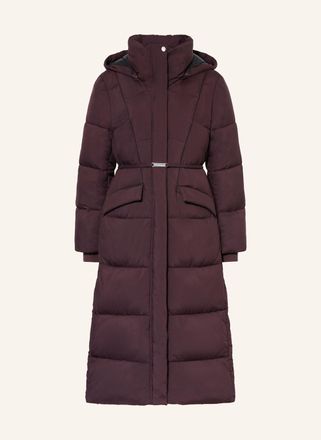 HUGO BOSS Steppmantel Pamaxi Mit Abnehmbarer Kapuze rot