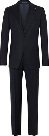 Sartoria Latorre Einreihiger Anzug aus feiner Schurwolle mit fallendem Revers in