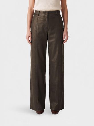 Pinko Gerade geschnittene Hose aus Viskosemischung mit hoher Taille und G&uuml;rtelschlaufen