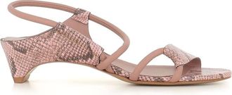Del Carlo DEL Carlo, Femme, Chaussures, Rose, Taille: 37 1/2 EU Sandale Ros&egrave; Effet Phyton