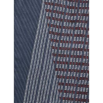 Saison 1865 gemusterter schal - blau