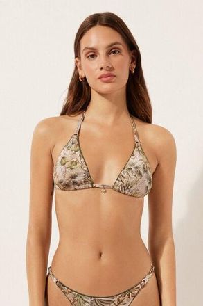 Calzedonia Triangel-bikinioberteil Tropical Foliage Multifarben