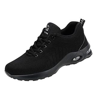 Generic Femmes Chaussures Sport Jogging Baskets Unisex Casual Lacets Sneakers Souples Et Respirantes Minimalistes Mode Cuir pour Diabétique La Marche Quotidie