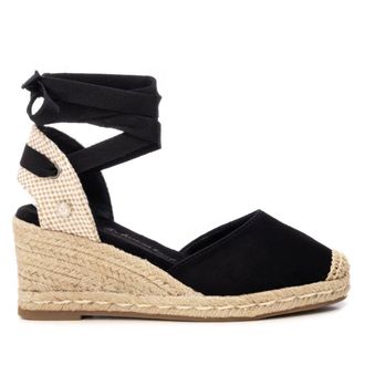 Xti Keilsandalen Damen Schwarz - Bequeme und vielseitige Schuhe - Casual Mode - Modell 14384102 (Größe 37)