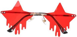 Garneck Lunettes de Soleil sans Monture &Eacute;toiles pour Femmes Protection UV L&eacute;g&egrave;res et Originales pour F&ecirc;tes et Sorties