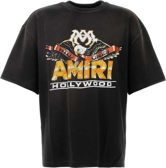 Amiri Homme, Tops, Noir, Taille: XL T-shirt oversize en coton