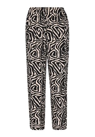 Mymo Hose Frauen schwarz-wei&szlig;
