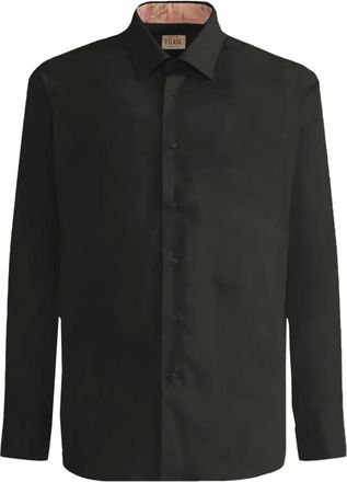 Alviero Martini 1A Classe Homme, Chemises, Noir, Taille: 5XL Camicia Slim Fit