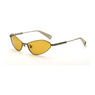 Jacquemus Elegante ovale Metallsonnenbrille Bernsteinlinse - - Accessories - Damen - Grau - ONE SIZE