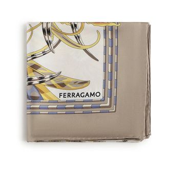 Ferragamo Femme, Accessoires, Multicolore, Taille: ONE Size Silky Scarf