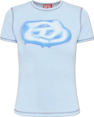 Diesel Femme, Tops, Bleu, Taille: 40 FR T-Uncuties Long S3 T-shirt